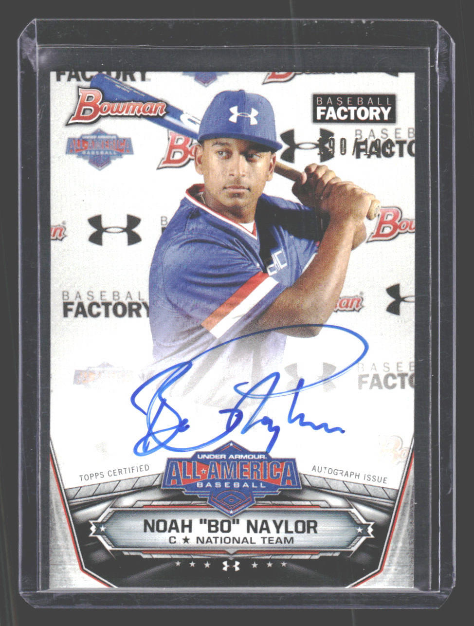 2017 Under Armour All-America #UAN-12 Noah Bo Baylor Auto /199 NM/MT | eBay