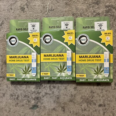 RST (RAPID SELF TEST) MARIJUANA HOME DRUG TESTR (3 Tests) EXP. 12/7/25 ...