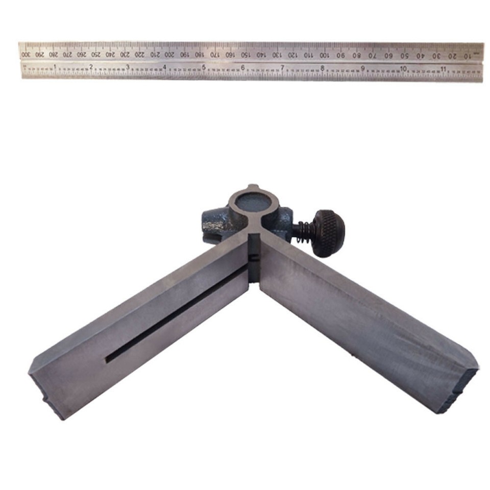 4 Pc 12'' Combination Square 4R Graduation Blade Head Square/Center ...