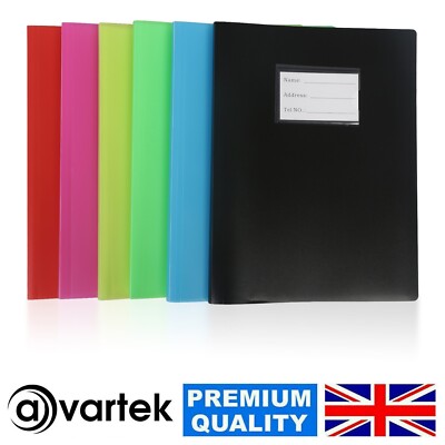 A4 DISPLAY BOOK 20/30/60/100 POCKETS PRESENTATION FOLDER FILE PORTFOLIO ...