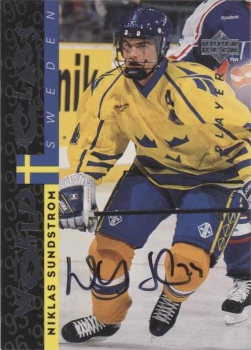 1995-96 Upper Deck Be a Player - Niklas Sundstrom #S177 Autographs (AU ...