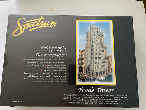 Bachmannn’s Spectrum Cityscenes Trade Tower #88007 HO Scale Kit ...
