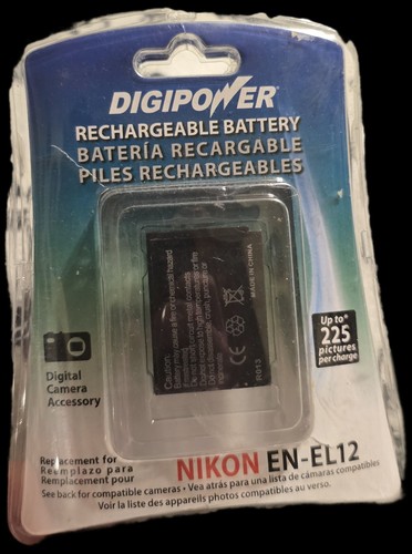 DigiPower Rechargeable Li-ion Battery BP-NKL12 Replacement Nikon EN ...