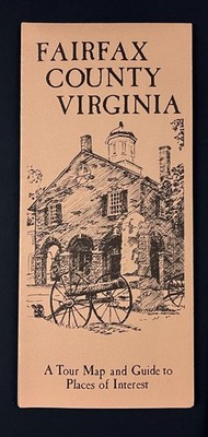 1976 Fairfax County Virginia Map Guide Colonial Tourism Vintage Travel ...