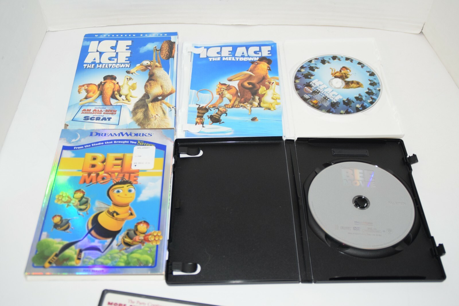 Lot of 6 DreamWorks Kids DVD's - Shrek 1 2 3 Ice Age Bee Movie Rise Of ...