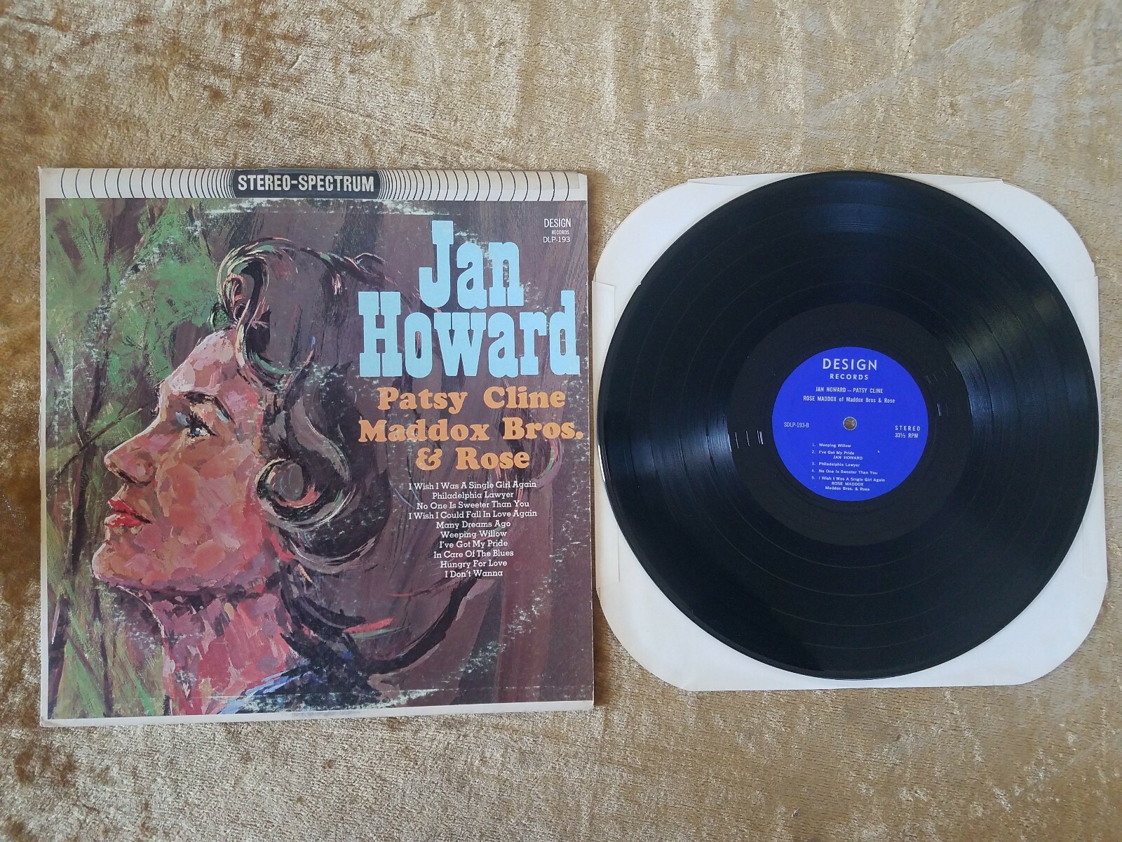 Jan Howard Patsy Cline Maddox Bros. And Rose 12" 33 RPM STEREO SPECTRUM ...
