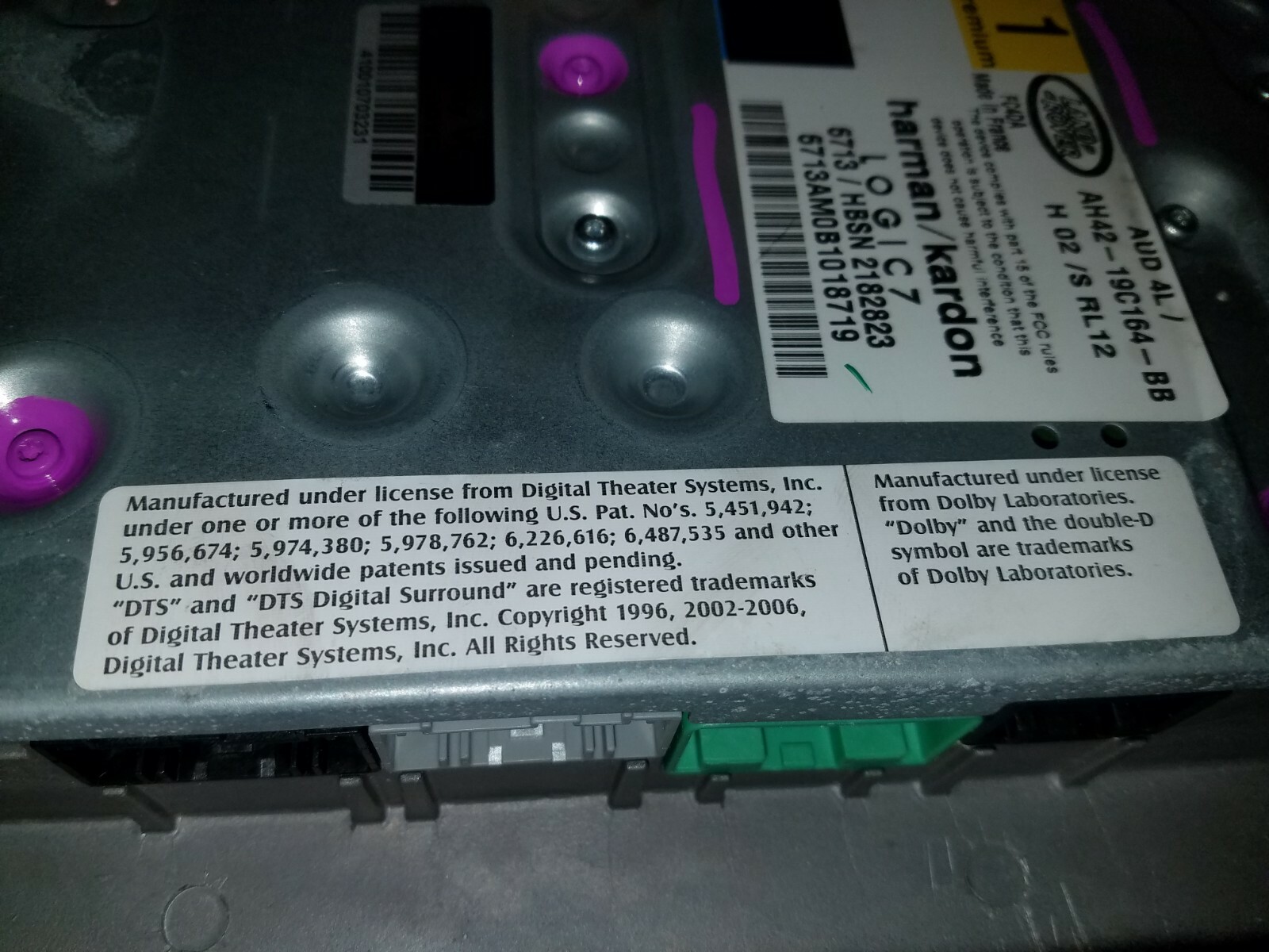 05-11 LAND ROVER RANGE ROVER LR3 LR4 HARMAN KARDON LOGIC 7 SOUND RADIO ...