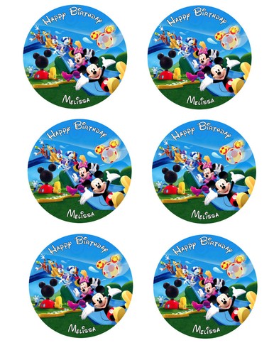 MICKEY MOUSE Edible Cake topper Party image decoration | eBay