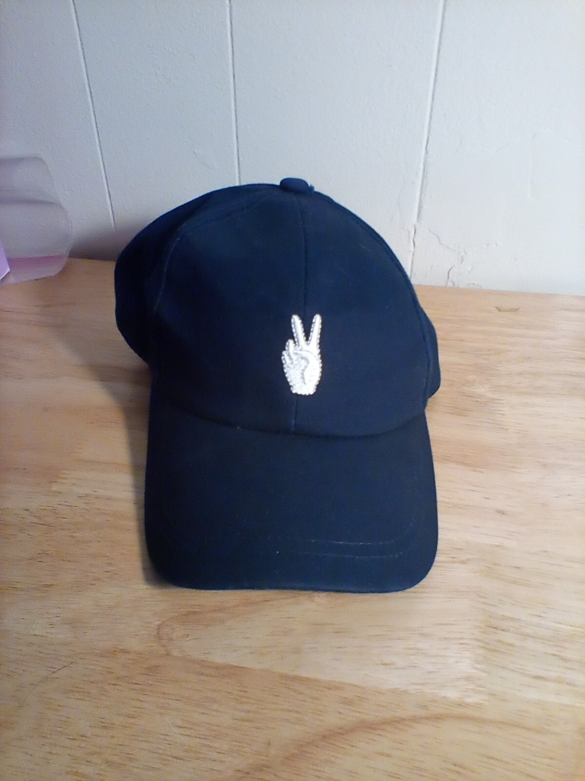 Peace Sign Adjustable Ball Cap Hat - Gem