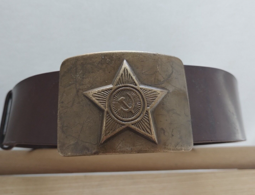 Soviet Red army soldier's belt with badge vintage 1950 USSR | eBay