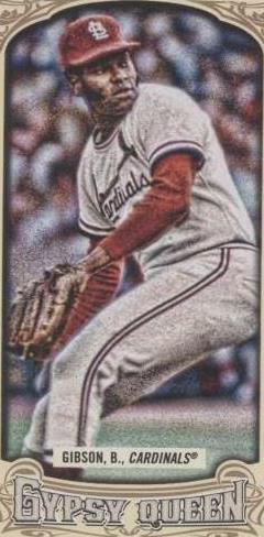 2014 Topps Gypsy Queen - Mini Image Variation Bob Gibson #249 Mini Knee ...