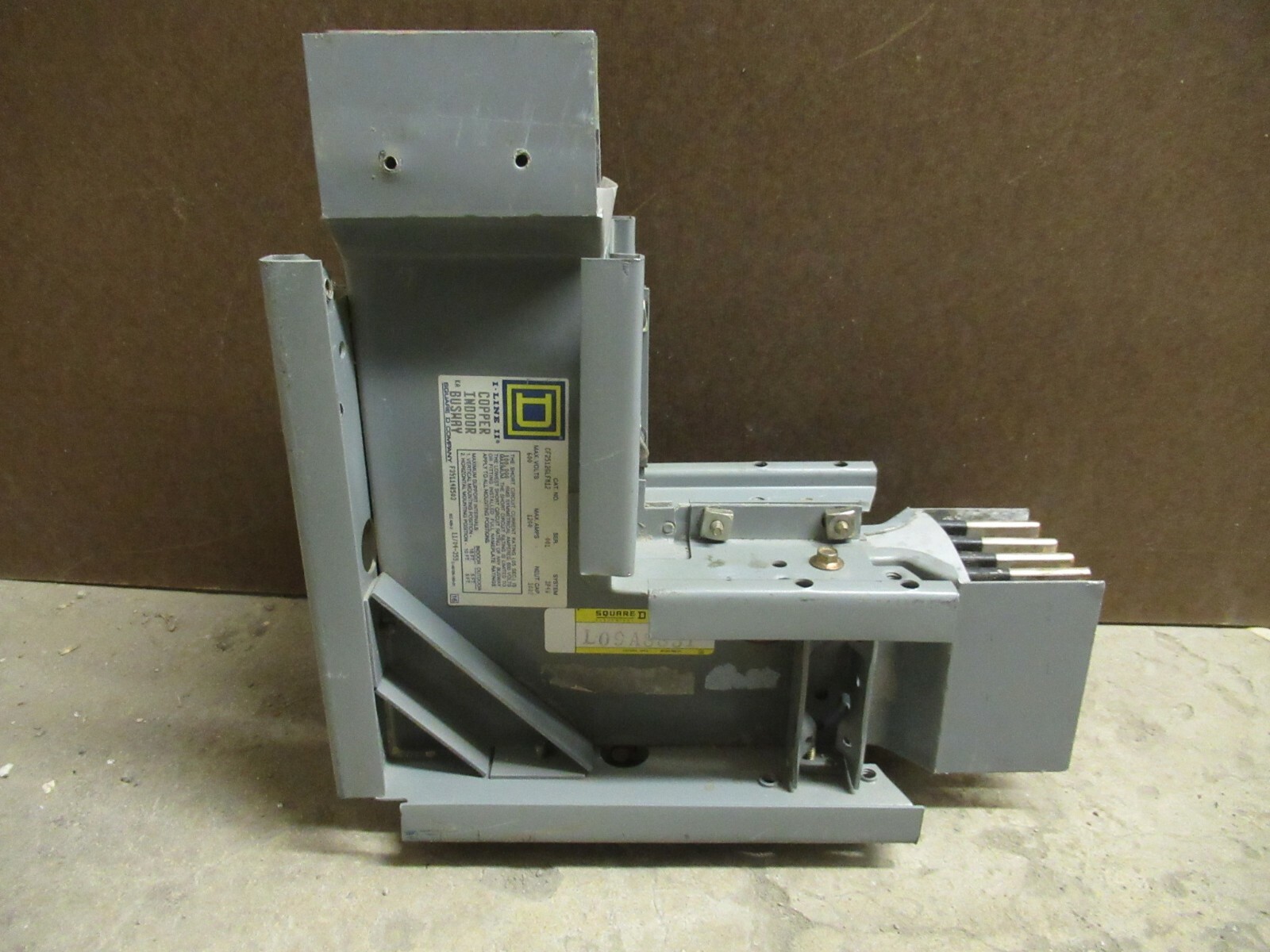 1200 AMP SQUARE D CF2512GLFM12 3 PH 4 W 600 V BUSWAY ELBOW CORNER ...