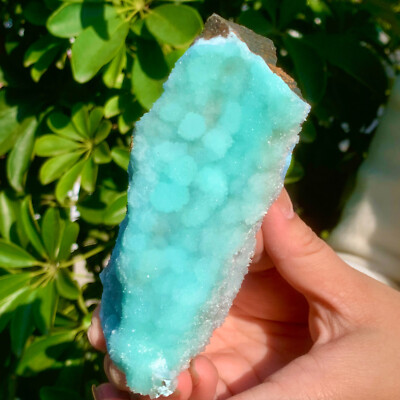 282G Natural beautiful blue texture stone mineral sample quartz crystal ...