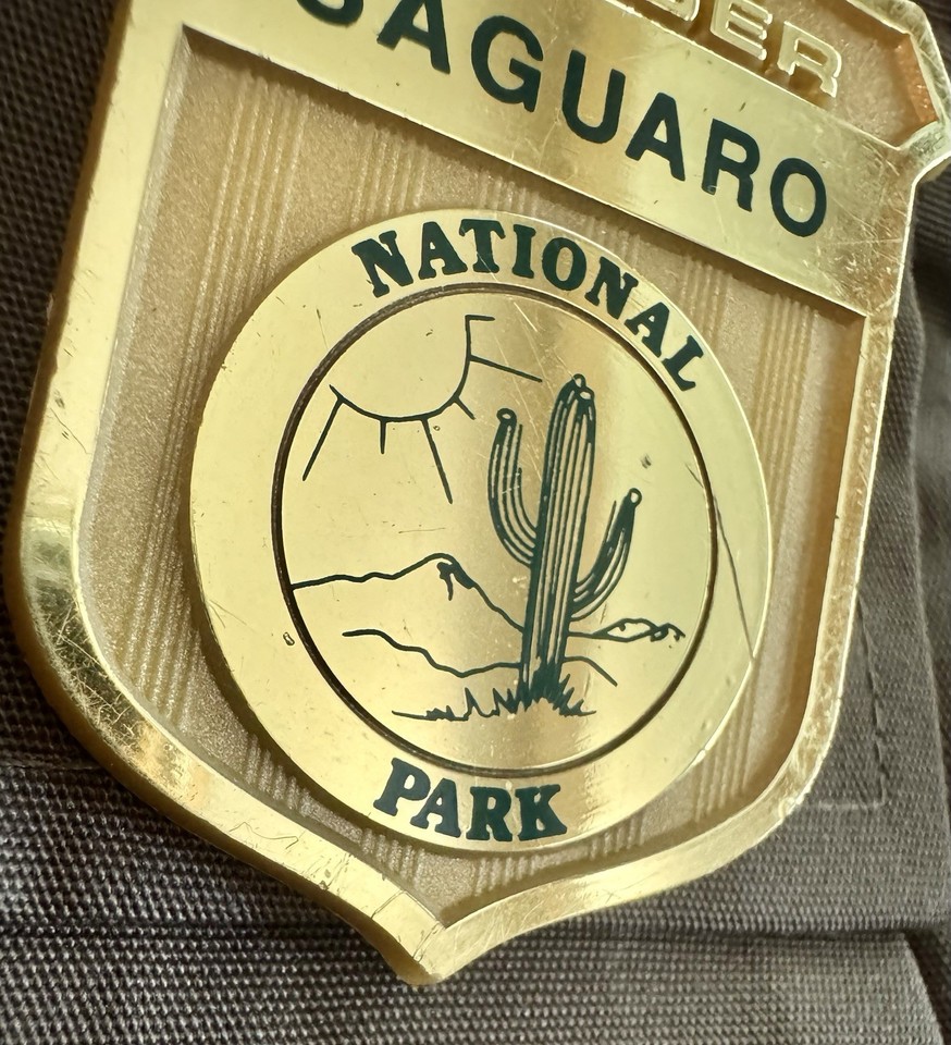 National Parks Service Junior Ranger Vest - NPS Wood/Plastic Badge Pins ...