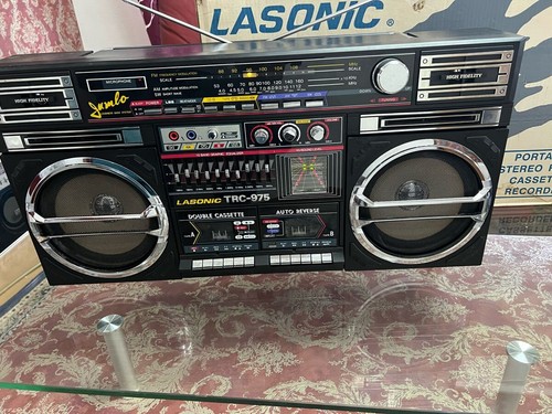 LASONIC TRC-975 Boombox Radio Cassette Player 80s Vintage with Box ...