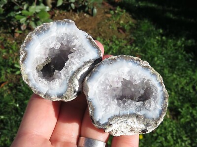 Minerals Geode By Chalcedony With Crystals By Quartz ~ Brazil | eBay