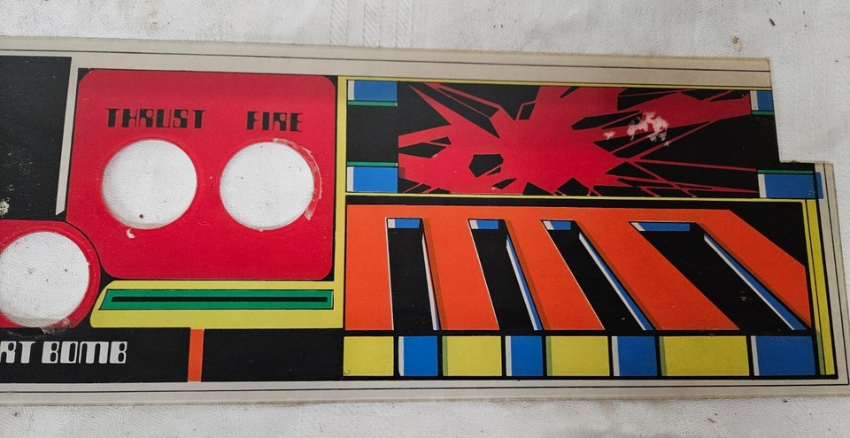 1980 Williams DEFENDER Cocktail Arcade Game Control Panel Plexi OVERLAY ...