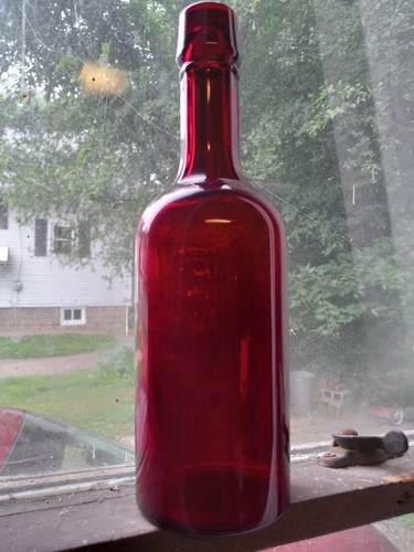 RUBY RED WHISKEY BOTTLE***RARE*** | eBay