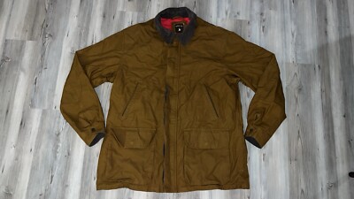 Orvis Men's Heritage Field Coat Classic Waxed Jacket Brown XL | eBay
