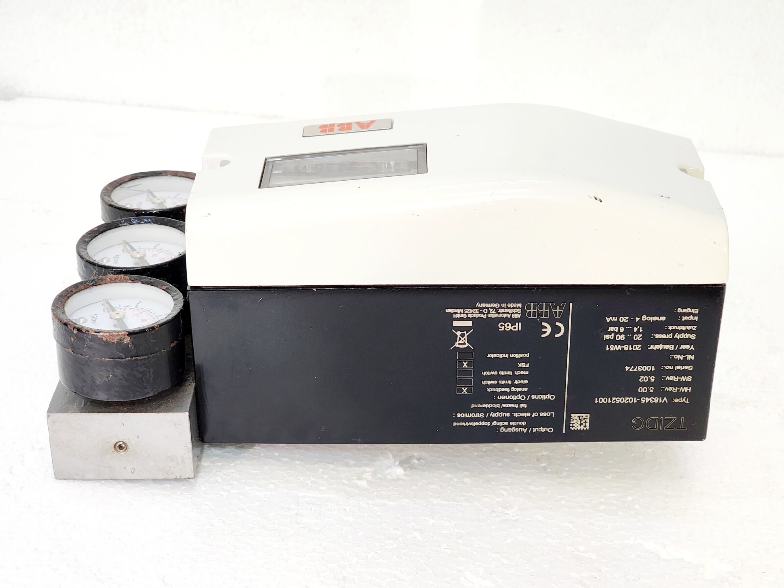 ABB V18345-1020521001 Electro Pneumatic Digital Intelligent Valve ...