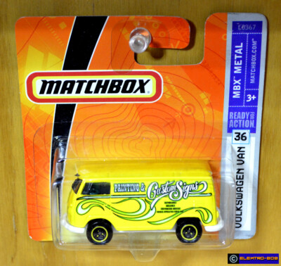 Matchbox VW T1 Van [Painting & Custom Signs] Yellow Kombi-New/Sealed ...