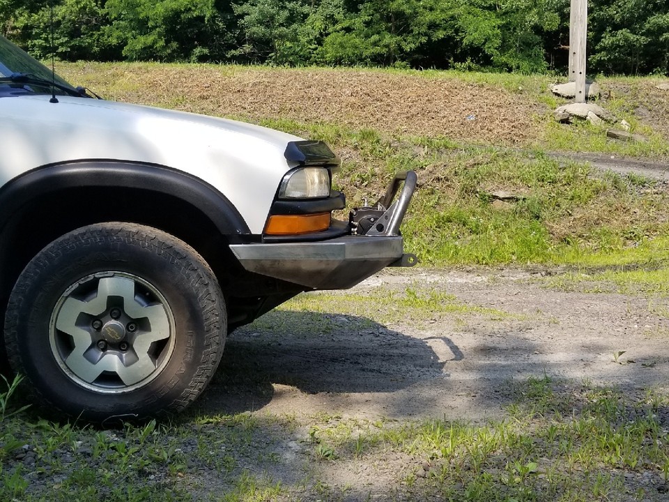 Chevy S-10 Chevy Blazer Modular Front Winch Bumper with Bull Bar 94-05 ...