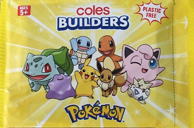 2024 Coles Builders " Pokemon" packets | eBay Australia