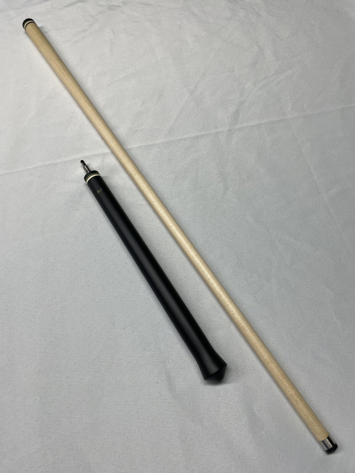 J&J Jump Cue With Metal Ferrule Phenolic Tip Colored Ringwork | eBay