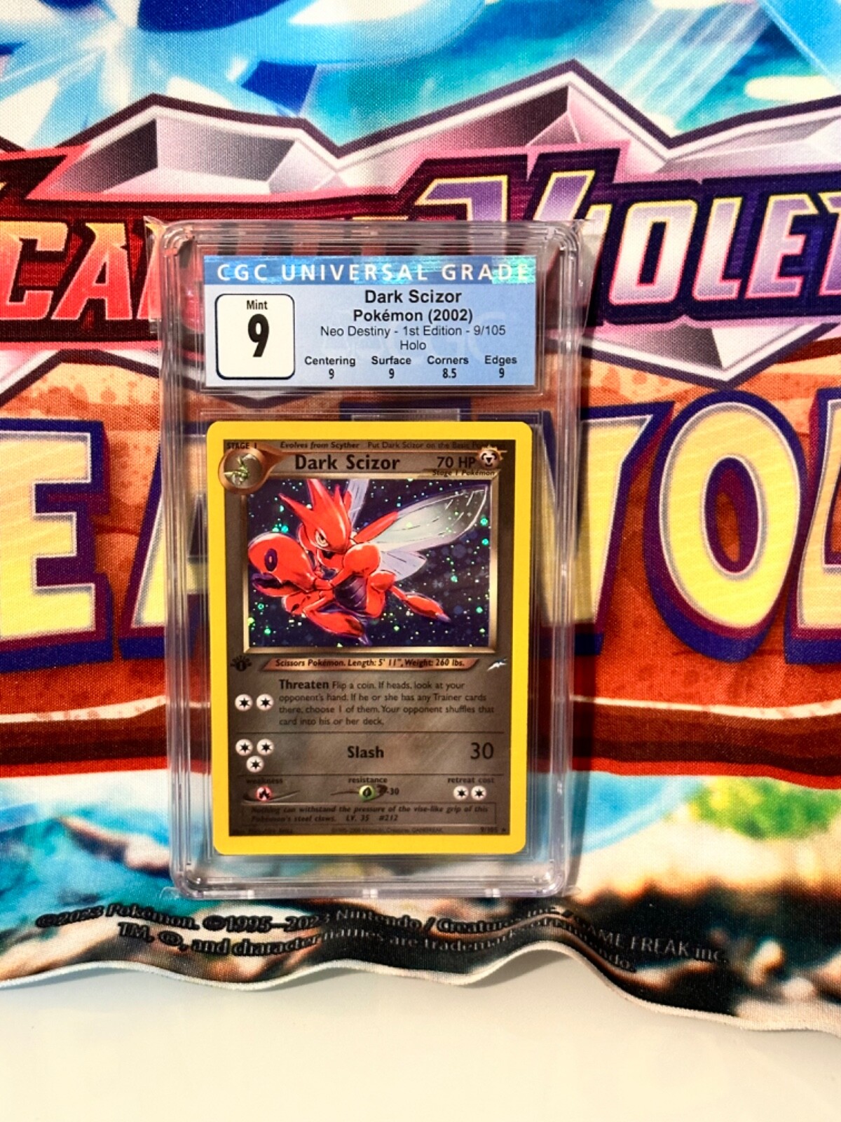 Pokemon Dark Scizor 1st Edition Holo Neo Destiny 09/105 CGC 9 w/subs! 🔥 ...