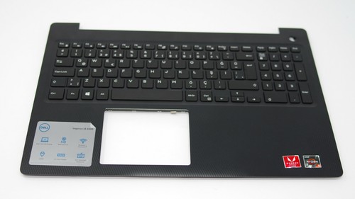 Dell Inspiron 15-3580 Black Palmrest & Turkish Keyboard P4MKJ + YTPHN ...