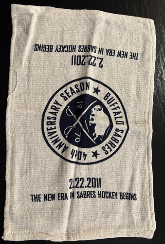 2010-11 Buffalo Sabres Rally Towel 40th Anniversary 2/22/11 In Game ...