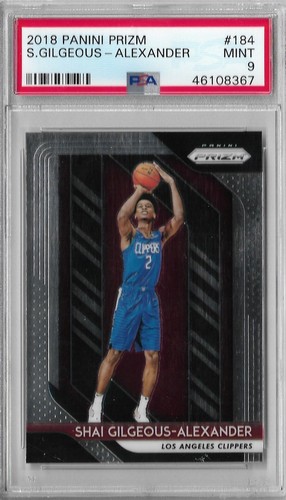 SHAI GILGEOUS-ALEXANDER RC PSA 9 MINT 2017-18 PANINI PRIZM ROOKIE CARD ...