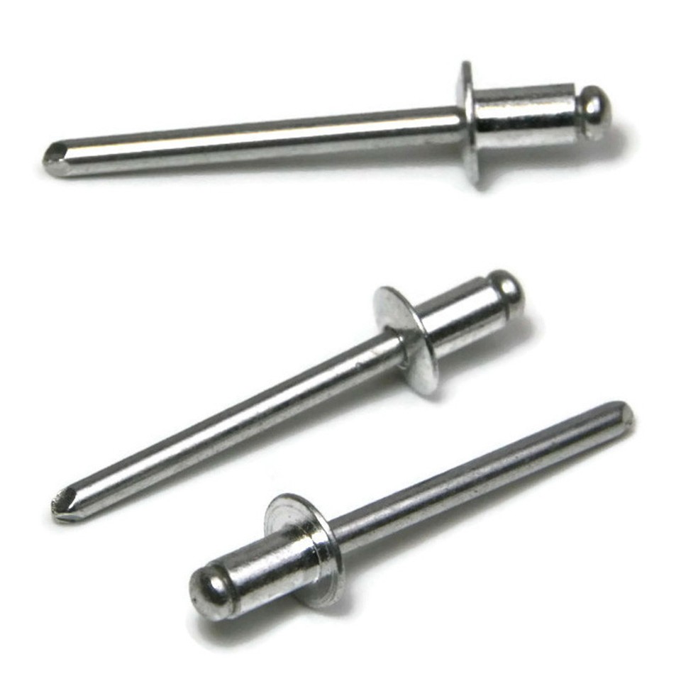 Aluminum Pop Rivets 4-3, 1/8 x 3/16 Grip Blind Rivet Bulk Box - 10 ...
