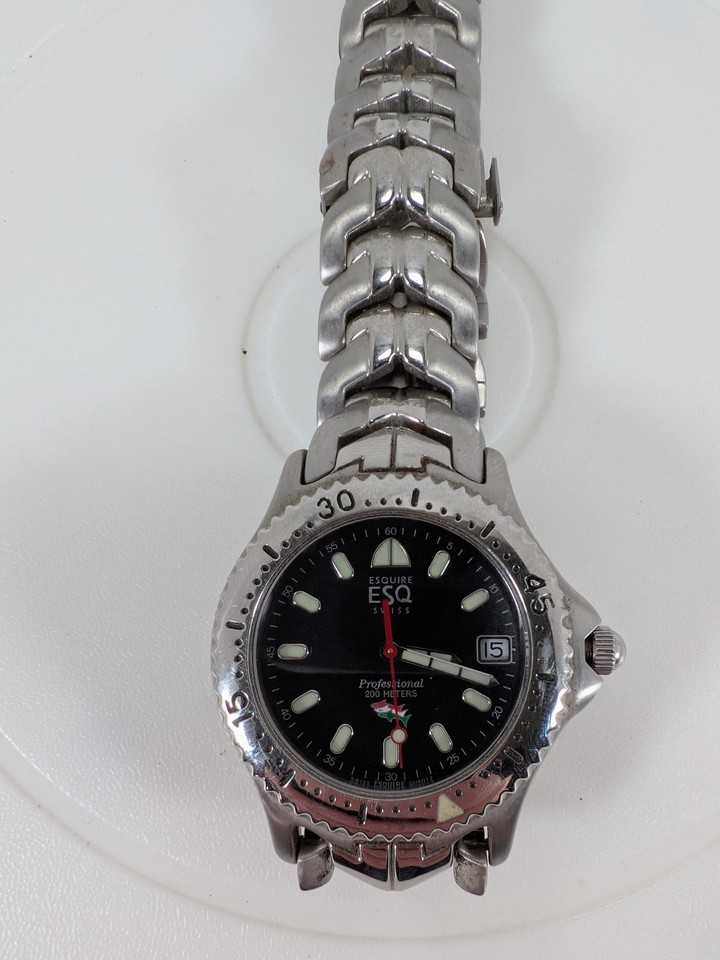 Movado ESQ Esquire Diver's Watch With Bracelet 300422 | eBay