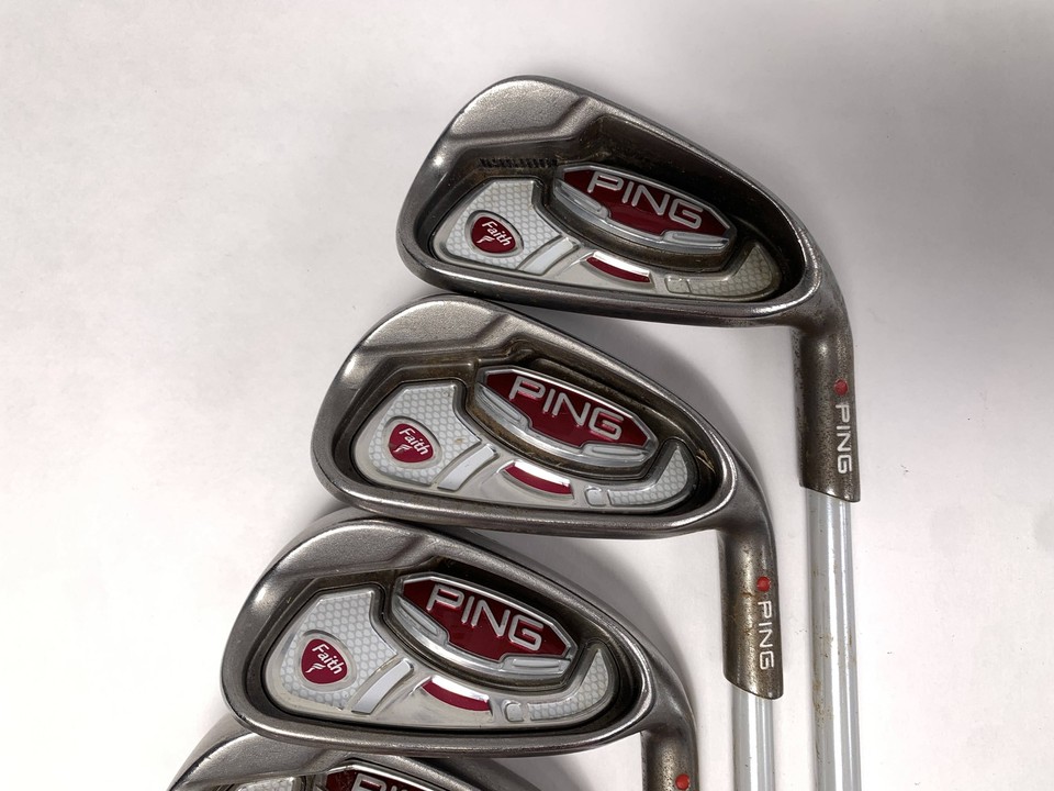 Ping Faith Iron Set 7-PW+GW+SW Red Dot 1* Flat ULT200 Ladies Graphite ...