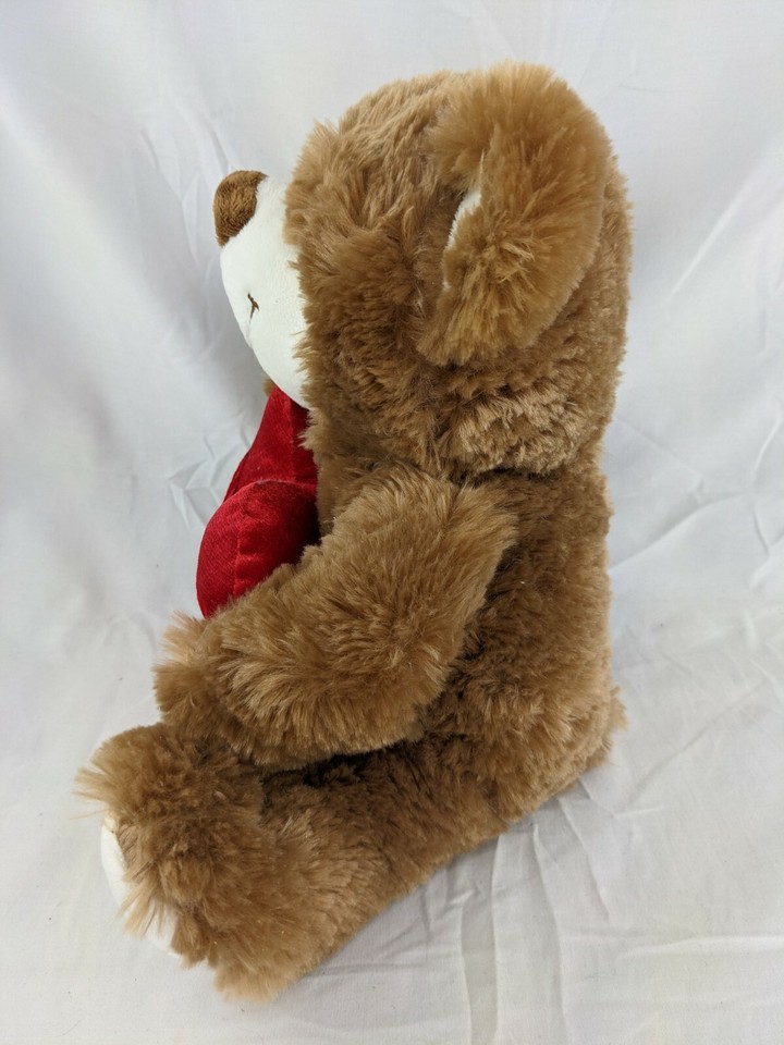 Dan Dee Brown Bear Plush Red Heart Pillow 12 Inch Stuffed Animal Toy | eBay