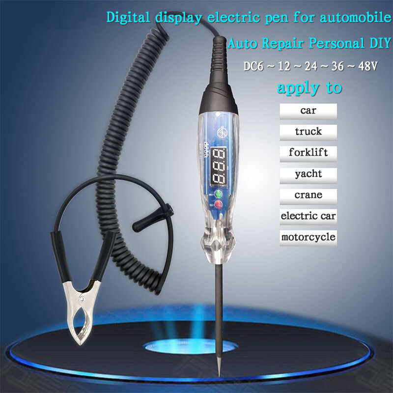 Automotive Test Light 3-60V DC Digital LED Ciruit Tester Auto ...