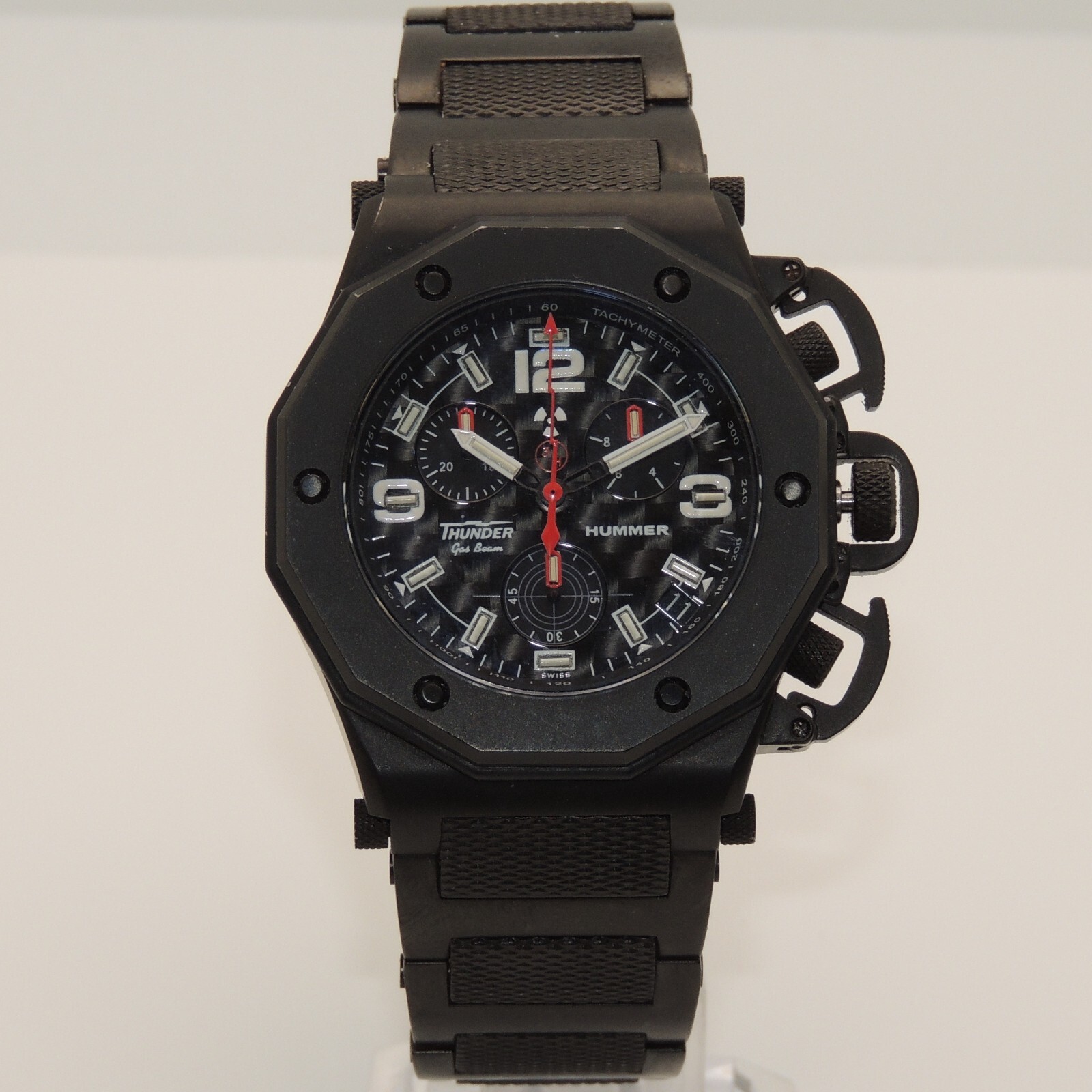 Black RXW Thunder Hummer Chronograph ETA movement with Dry Carbon Dial ...