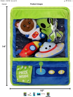 IScream Out Of This World Claw Machine Fleece Plush ( Missing Rocket ...