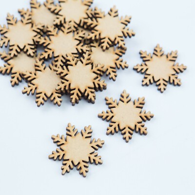 MDF Wooden Snowflakes Christmas Eve Box Toy Box Decor Xmas Cardmaking ...