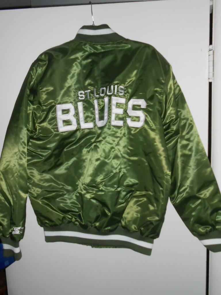 New Licensed NHL Men's St. Louis Blues Starter Satin Jacket Size M S226 ...