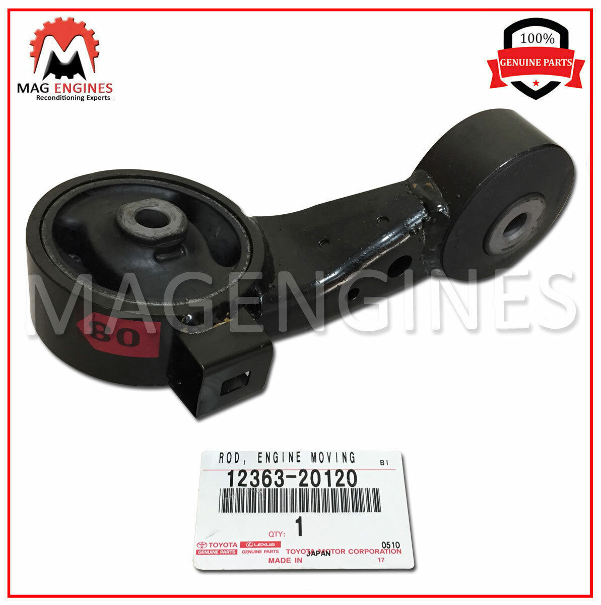 12363-20120 GENUINE OEM UPPER DOGBONE MOTOR MOUNT 1236320120 | eBay.de