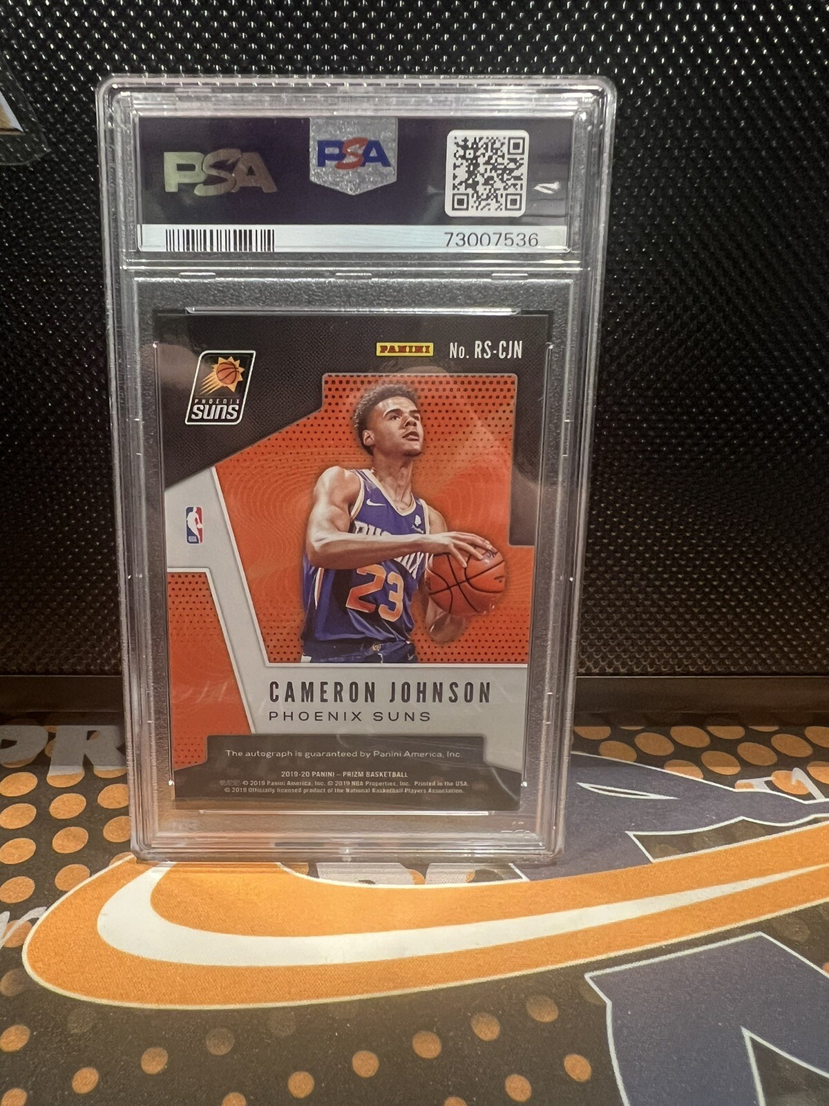 2019 Panini Prizm Cameron Johnson Rookie SIgnatures PSA Authentic Auto ...