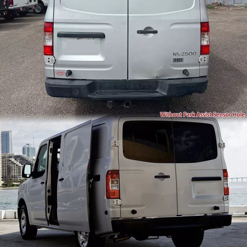 Black Rear Step Bumper Assembly for 2012-2021 Nissan NV2500 NV1500 W/o ...