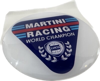Lancia Martini Racing 80 Mm quality resin Raised Dome badge L182 | eBay UK