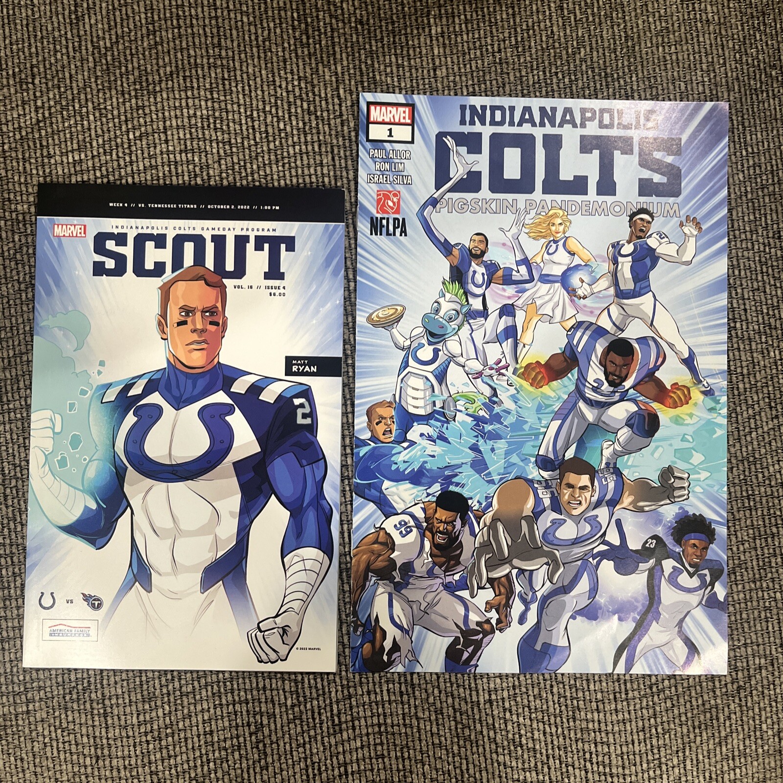 Indianapolis Colts Marvel Comics MCU #1 Limited Comic Book NFL Matt ...