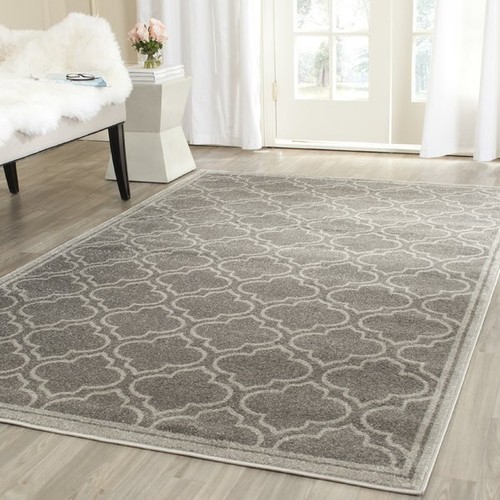 Safavieh Geometric Trellis Woven Rectangle Area Rug Grey Light Grey 150 ...