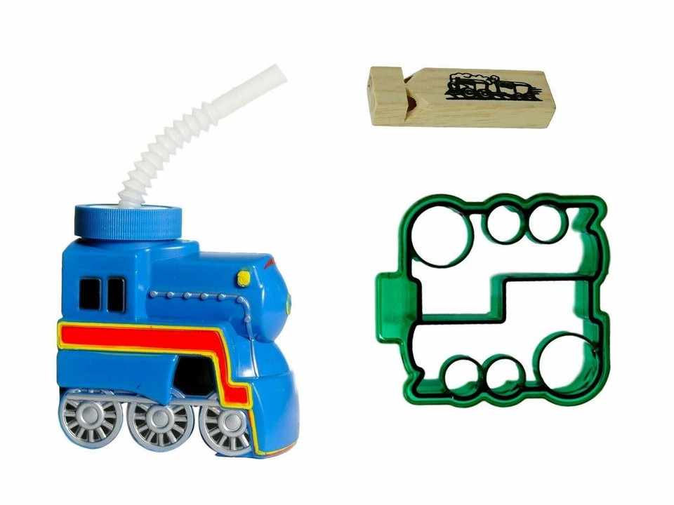 Kids Train Lunch Bundle (3 Pieces) Sandwich Cutter, Train Engine Shaped ...