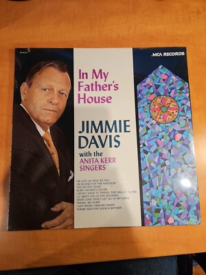 ALBUM LP, JIMMIE DAVIS IN MY FATHER'S HOUSE, MCA, NEW SEALED, NOTCHED ...