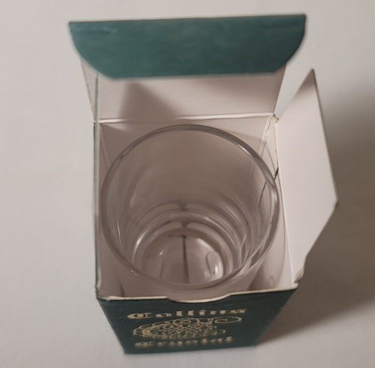 Vtg Scotland Collins Crystal Shot Glass Clan "Walker" Boxed | eBay